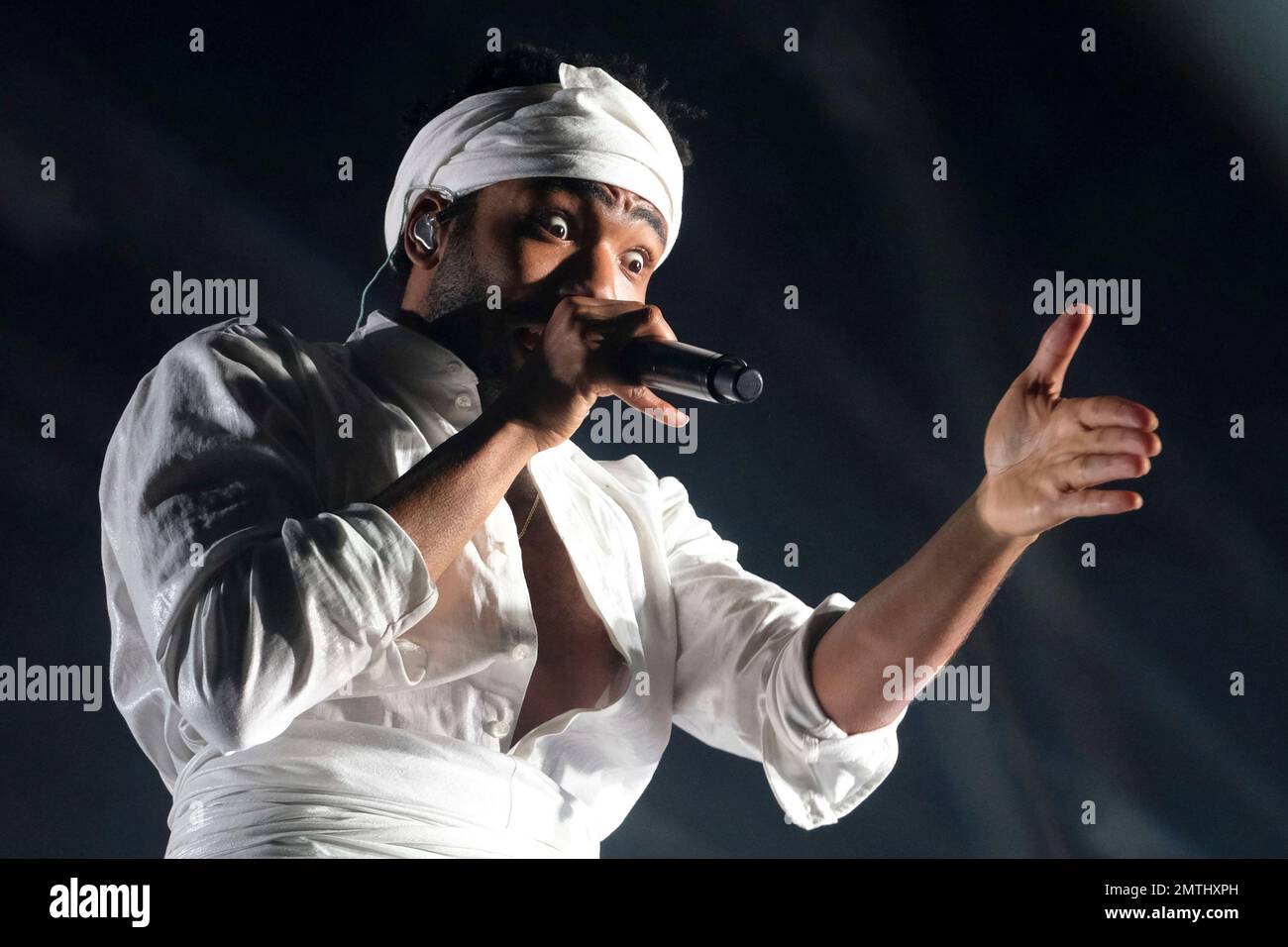 Donald Glover who goes by the stage name Childish Gambino performs on ...