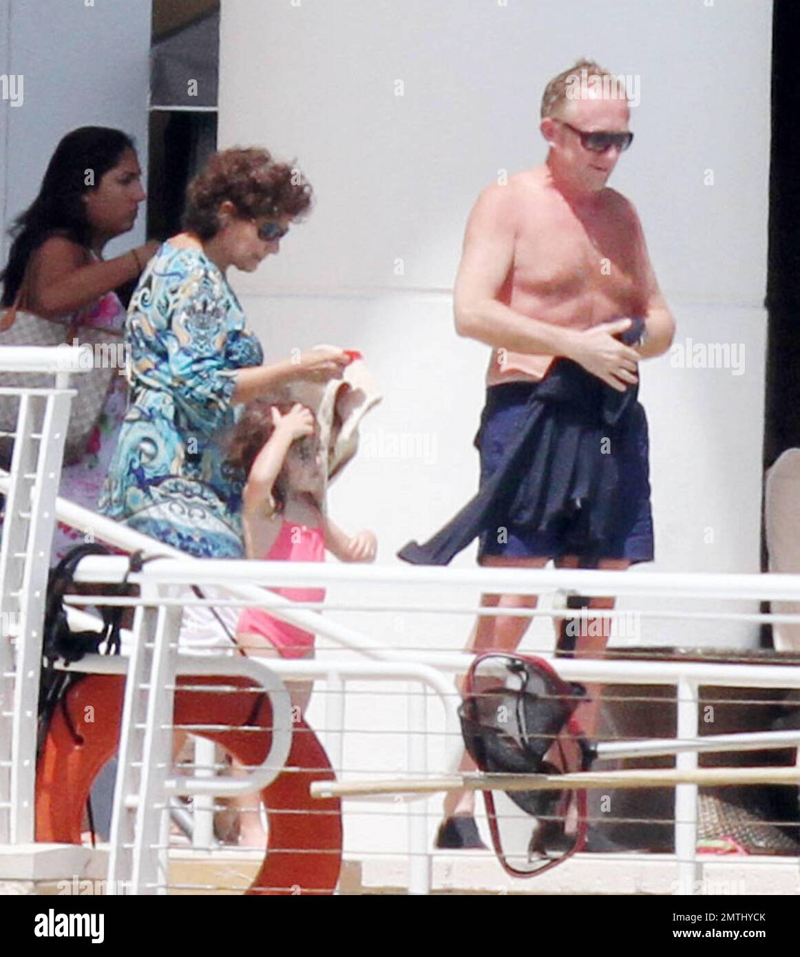 Salma Hayek, her husband Francois Henri Pinault and daughter Valentina ...