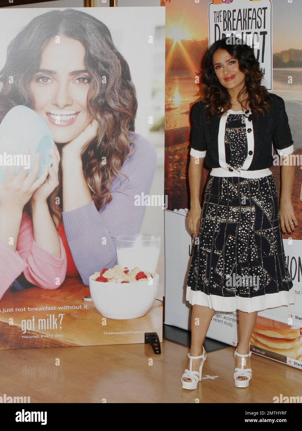 Actress Salma Hayek launches the new "got milk?" campaign called The ...