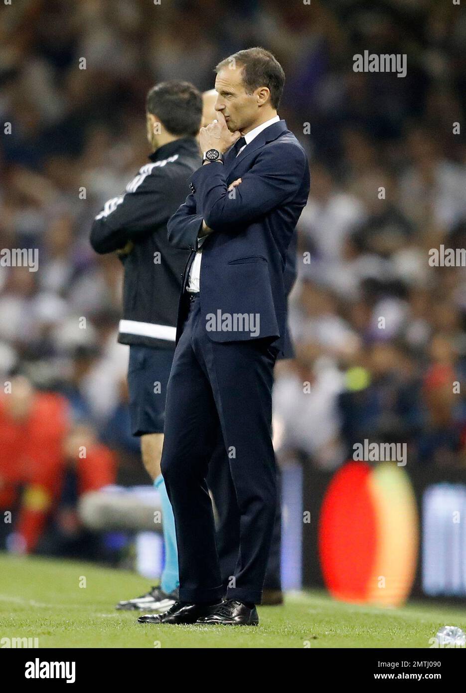 Juventus head coach Massimiliano Allegri during the Champions League ...
