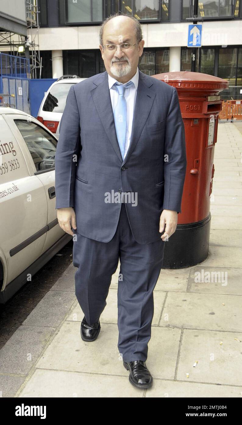 British-Indian novelist and author of the controversial "Satanic Verses ...