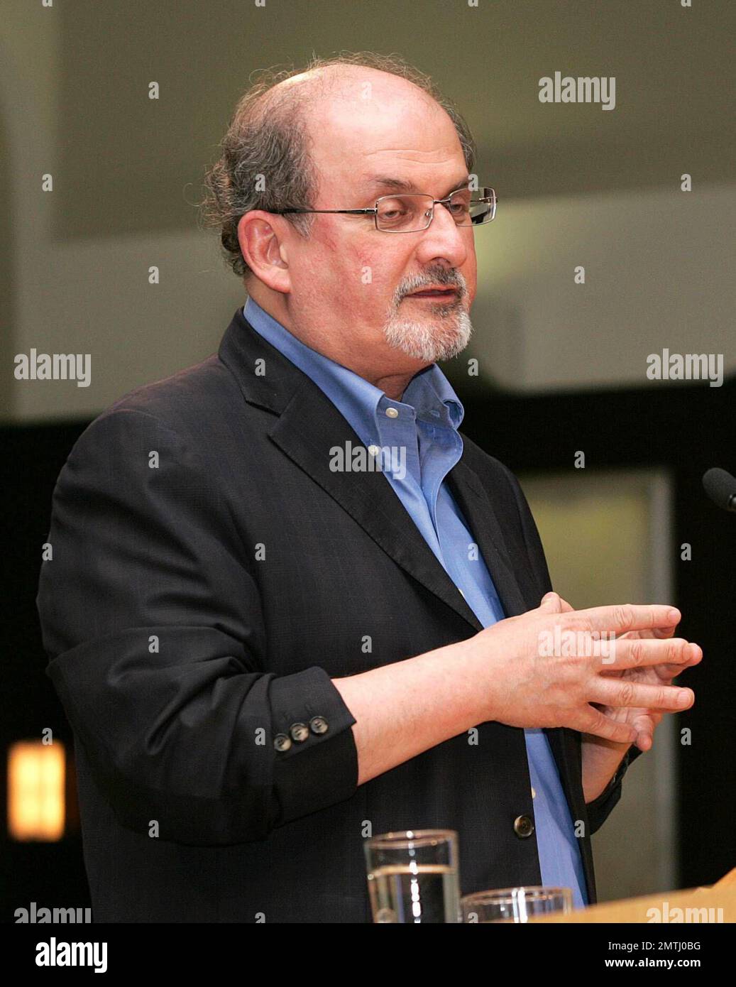 Author Salman Rushdie appears at Temple Judea in Coral Gables, FL for a ...