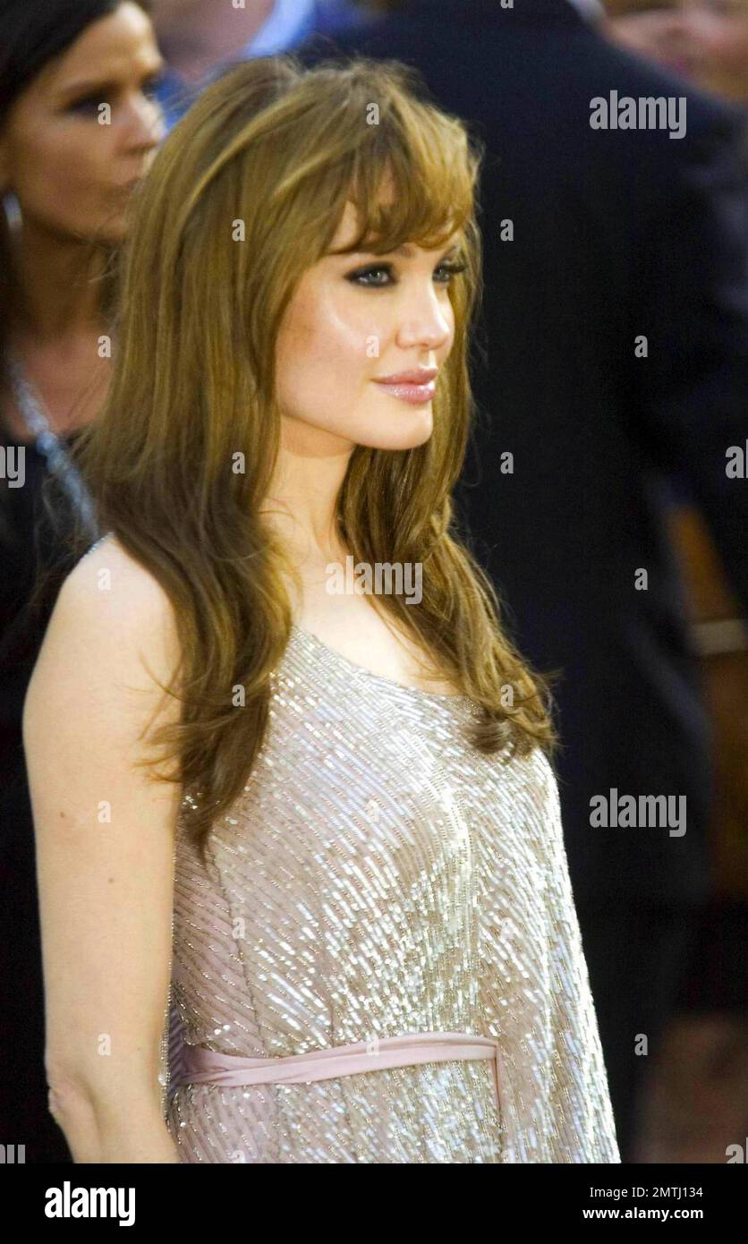 Angelina Jolie at the premiere of "Salt" at the Empire Leicester Square ...