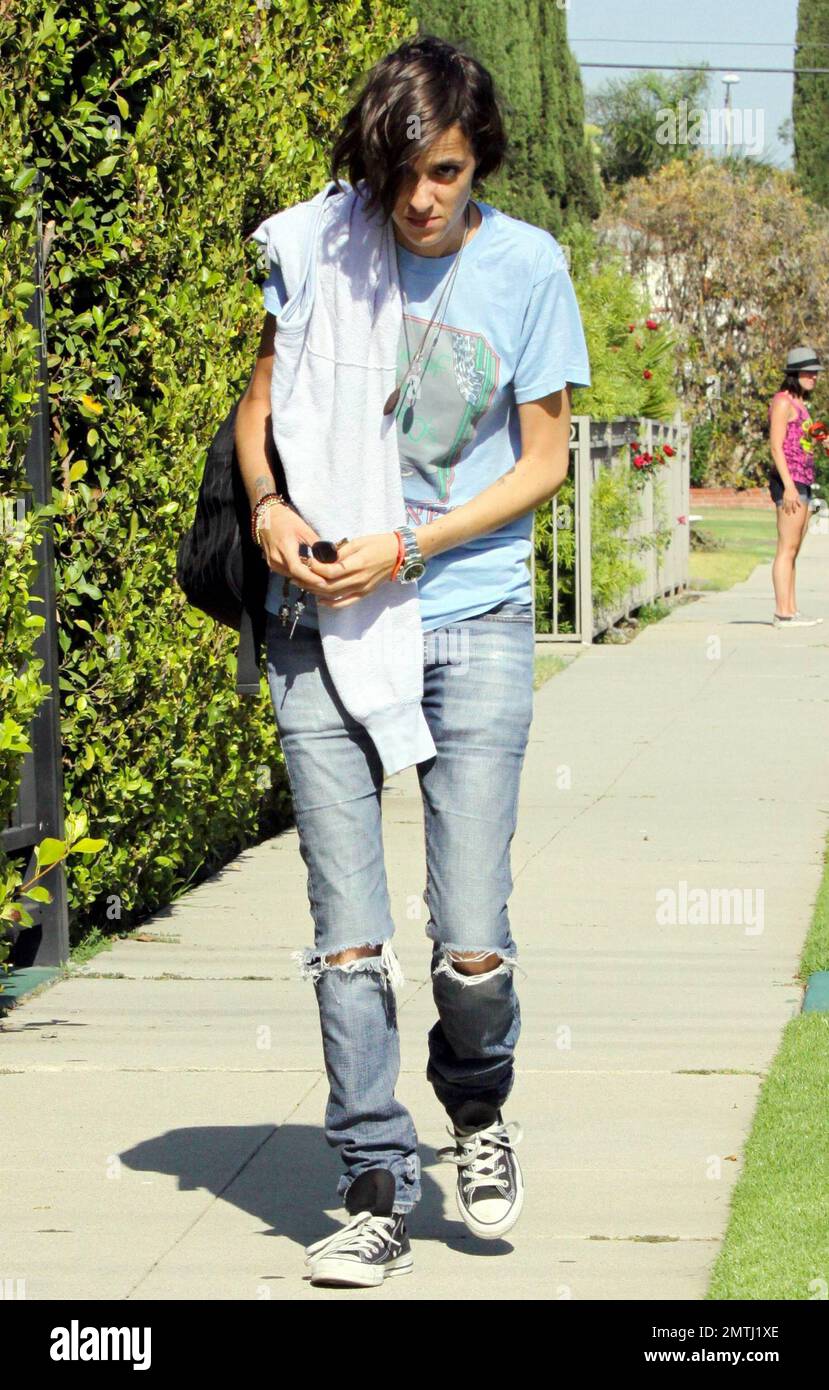 Lindsay Lohan's gal pal Samantha Ronson looks very serious as she ...