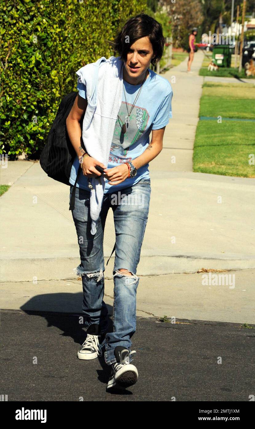 Lindsay Lohan's gal pal Samantha Ronson looks very serious as she ...