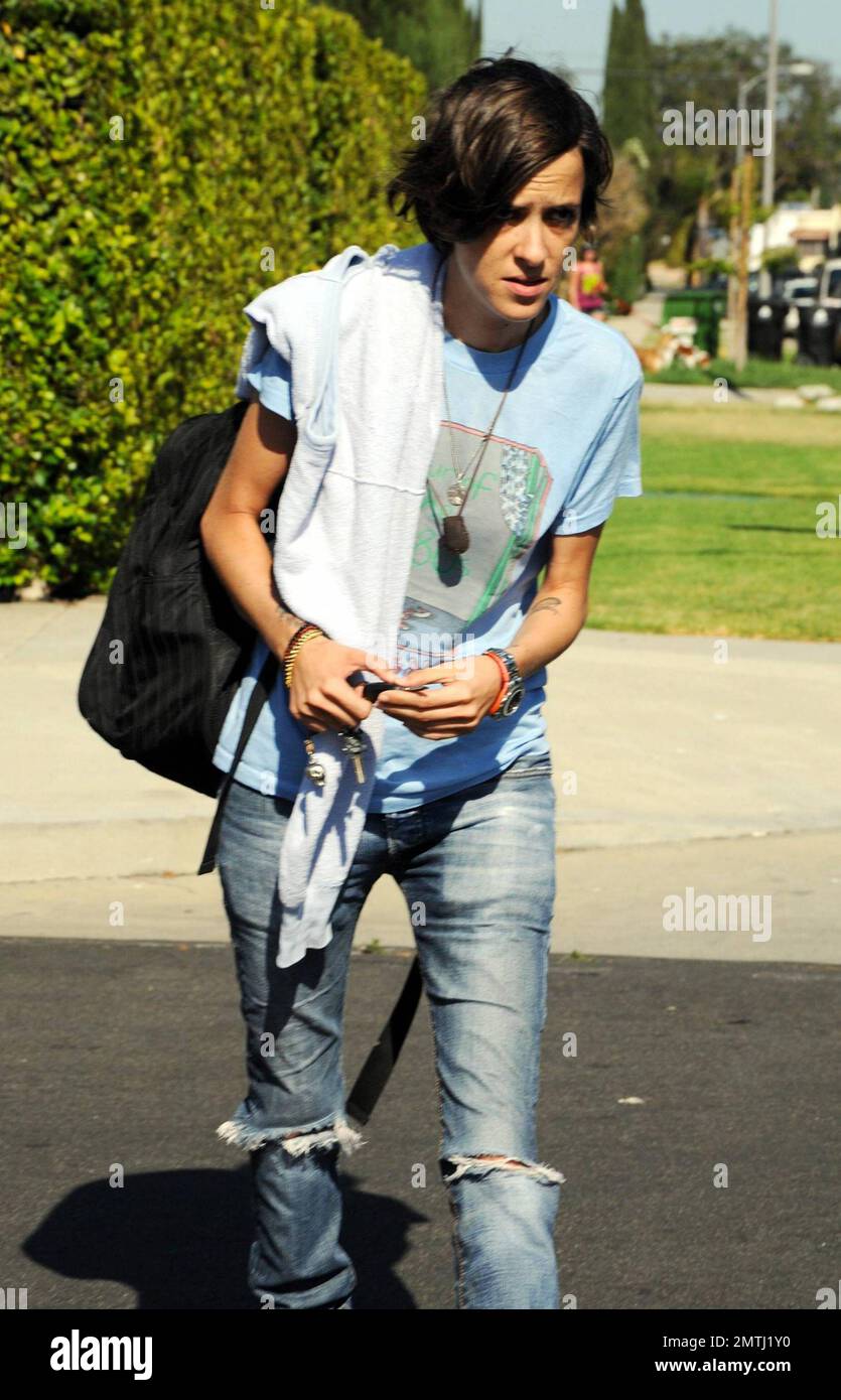 Lindsay Lohan's gal pal Samantha Ronson looks very serious as she ...