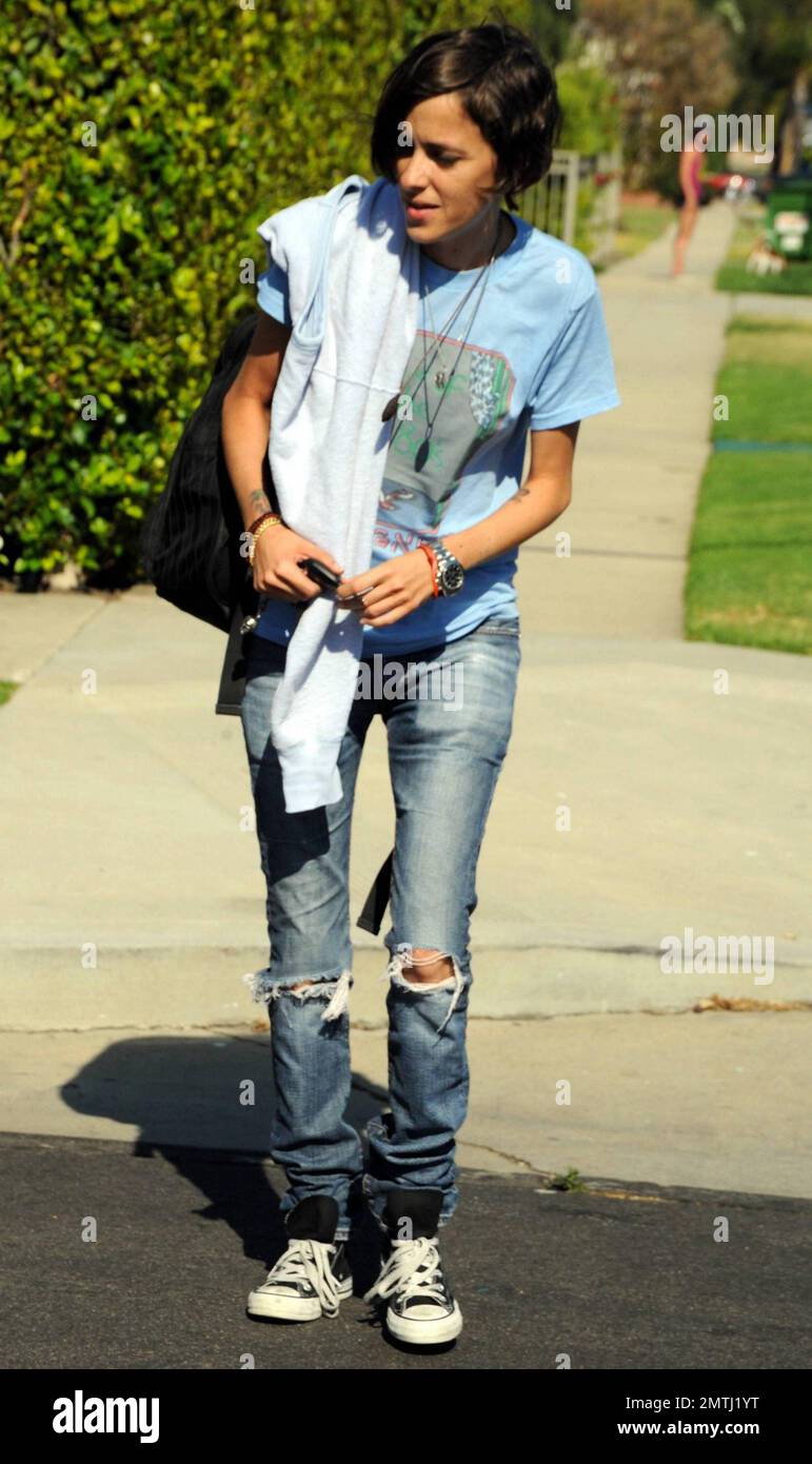 Lindsay Lohan's gal pal Samantha Ronson looks very serious as she ...