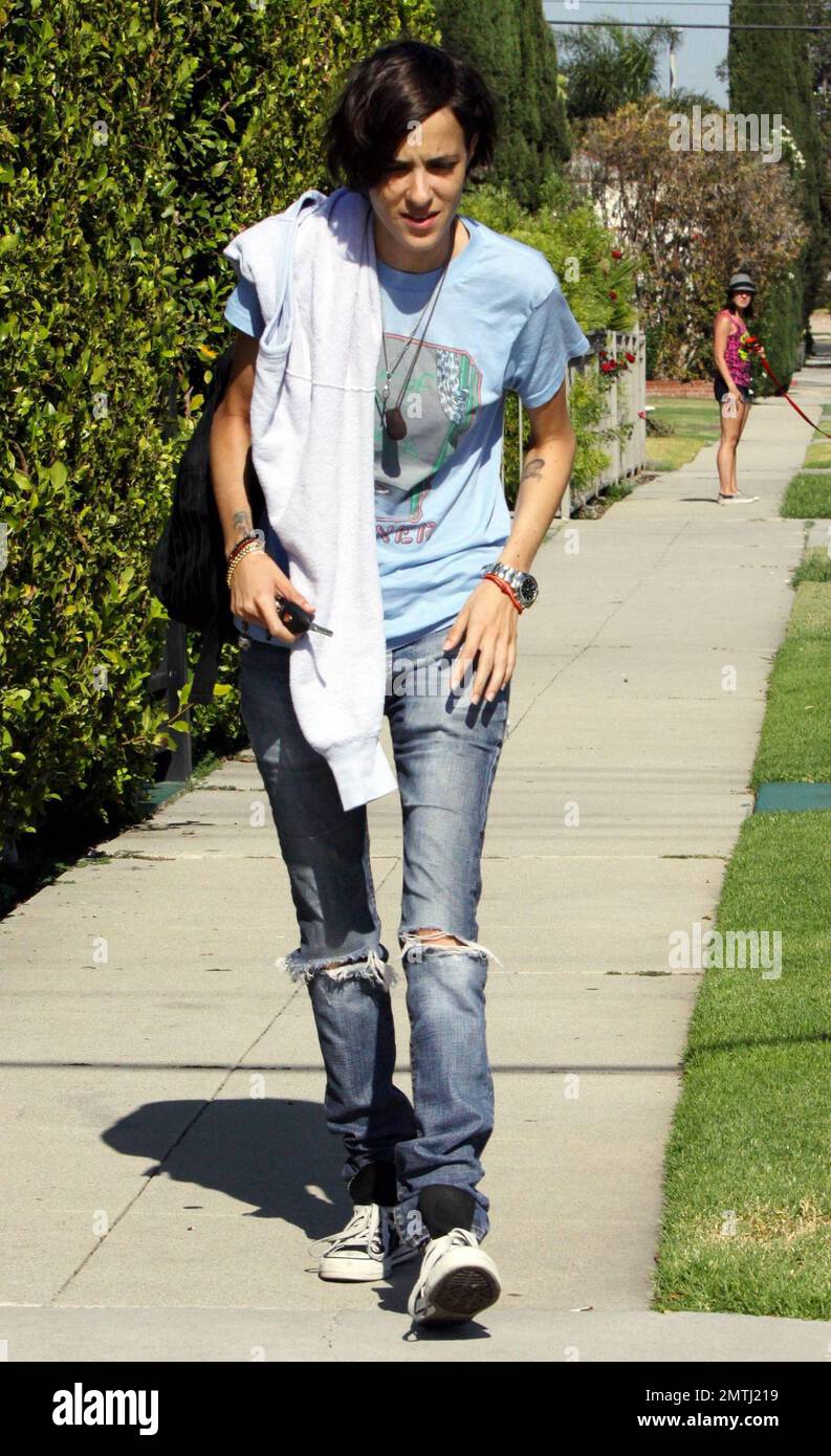 Lindsay Lohan's gal pal Samantha Ronson looks very serious as she ...