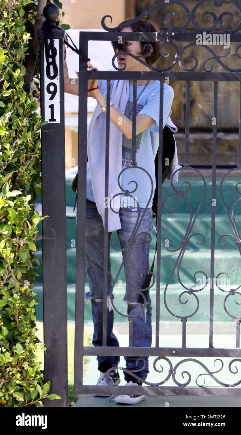 Lindsay Lohan's gal pal Samantha Ronson looks very serious as she ...