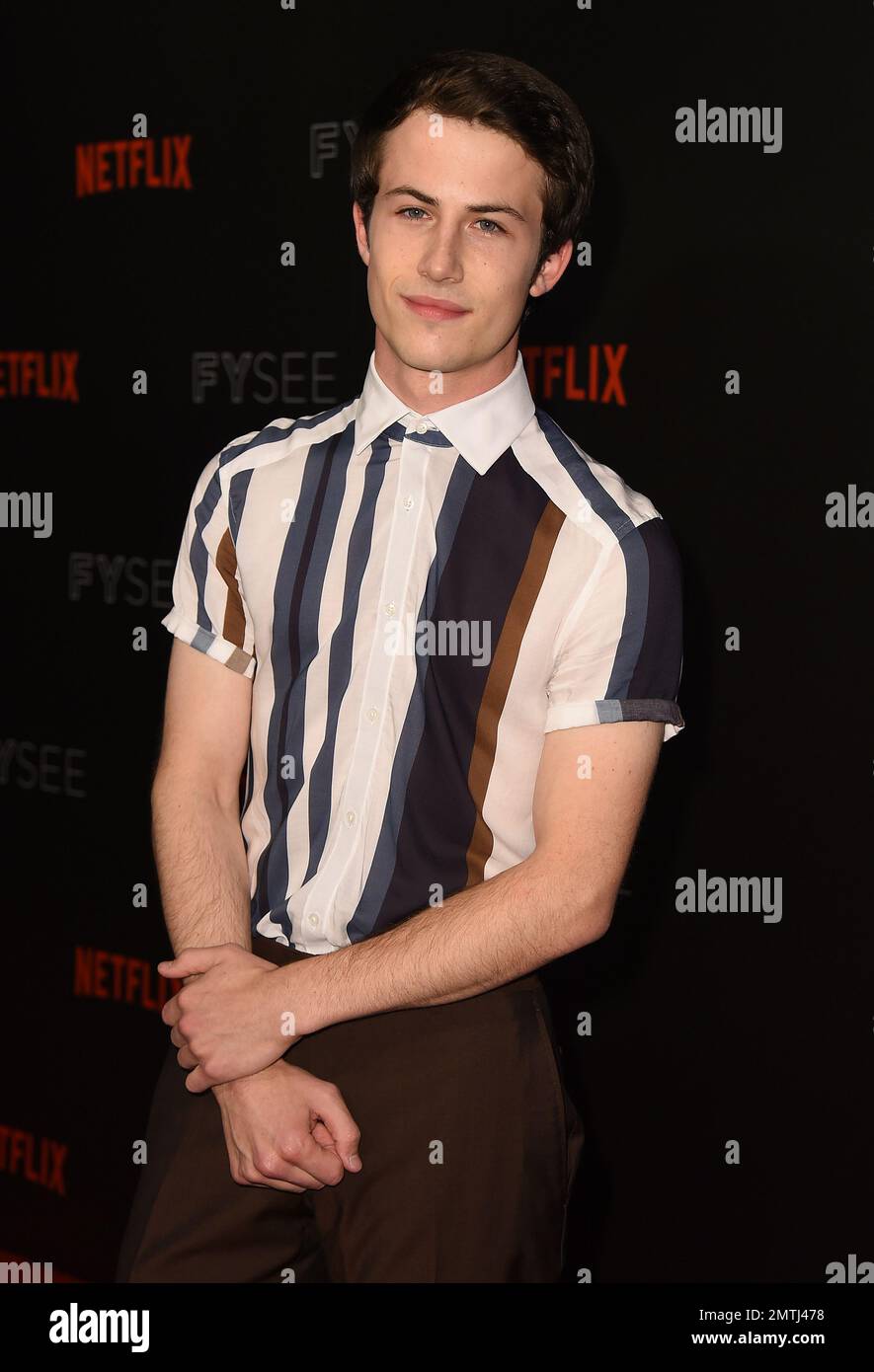 Dylan Minette arrives at the "13 Reasons Why" FYC Event on Friday, June 2, 2017 in Beverly Hills ...