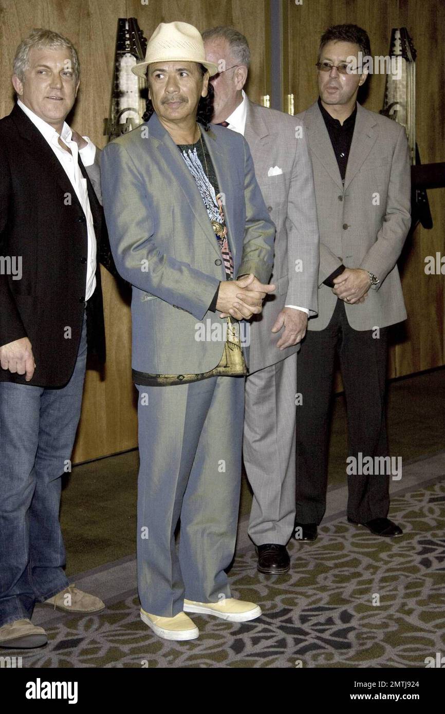 Legendary rocker Carlos Santana and Las Vegas Mayor Oscar Goodman open ...