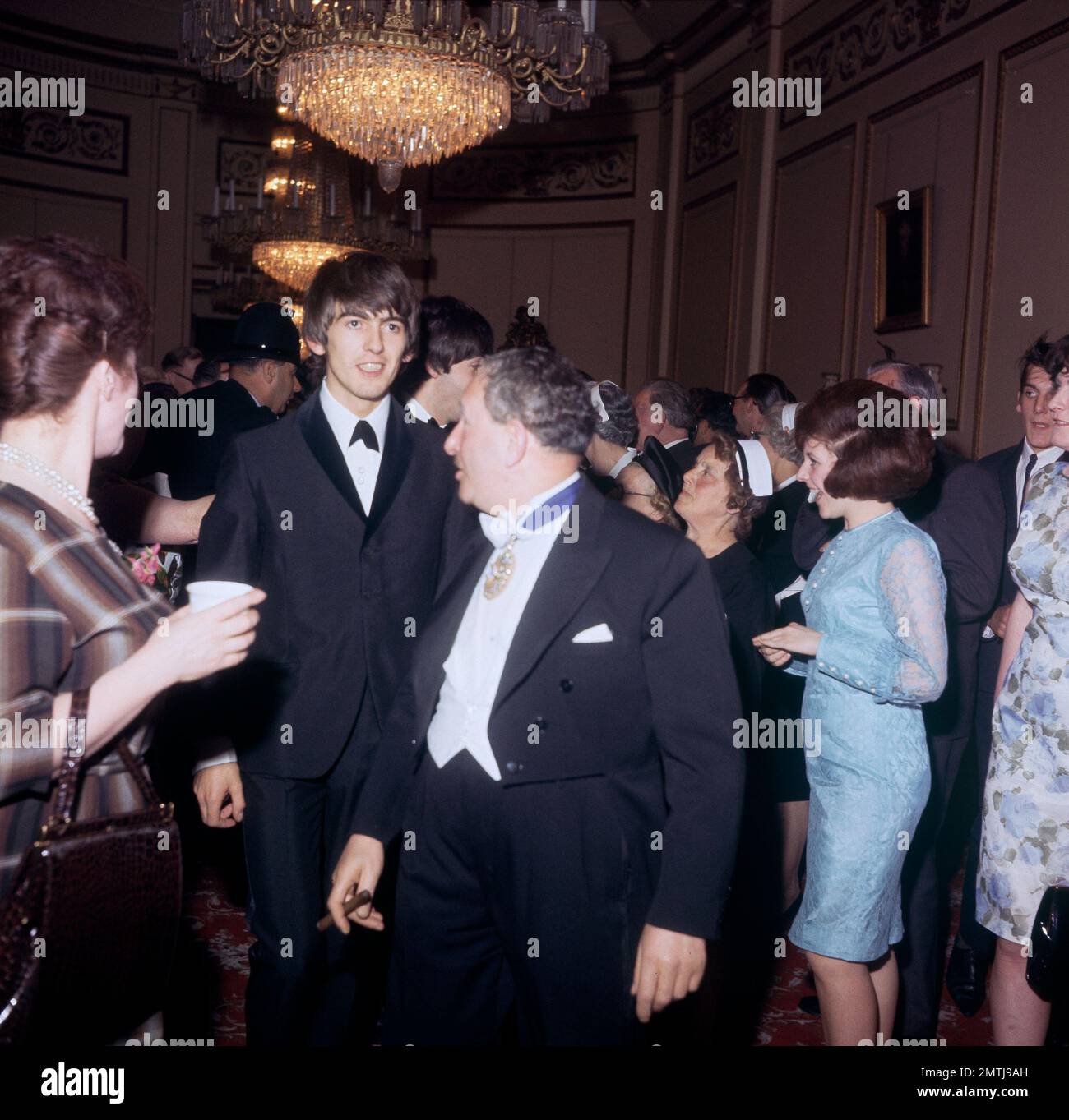 Member of rock band the Beatles is pictured during a party for the ...
