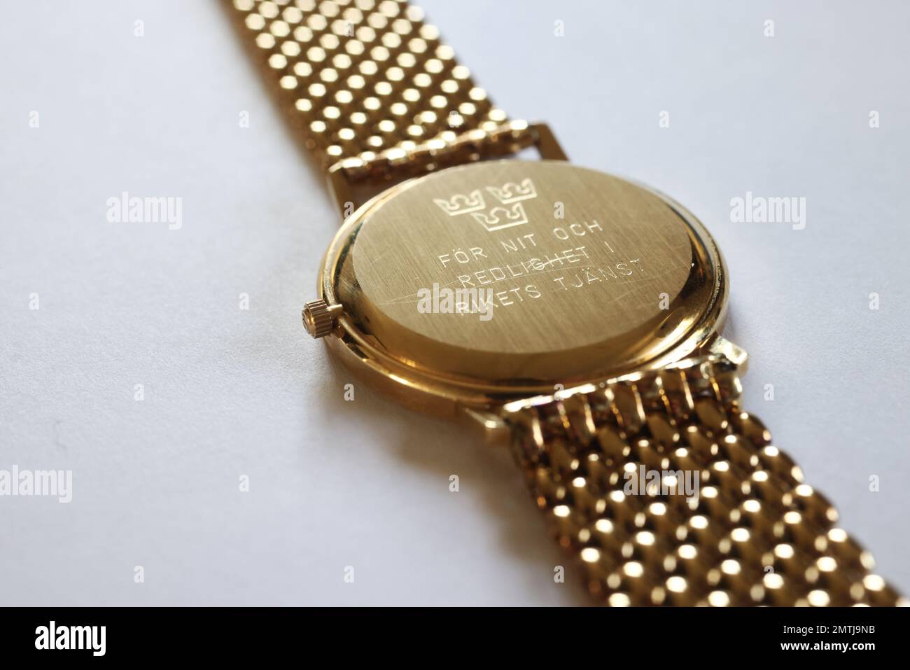 Tissot goldwatch, received by a Swedish civil servant for long and ...