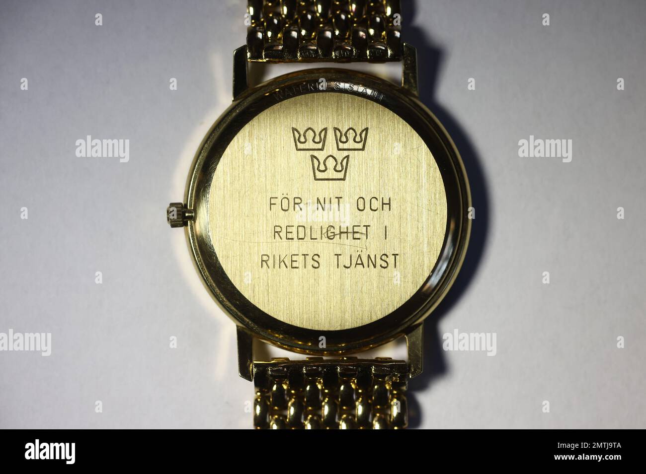 Tissot goldwatch, received by a Swedish civil servant for long and ...