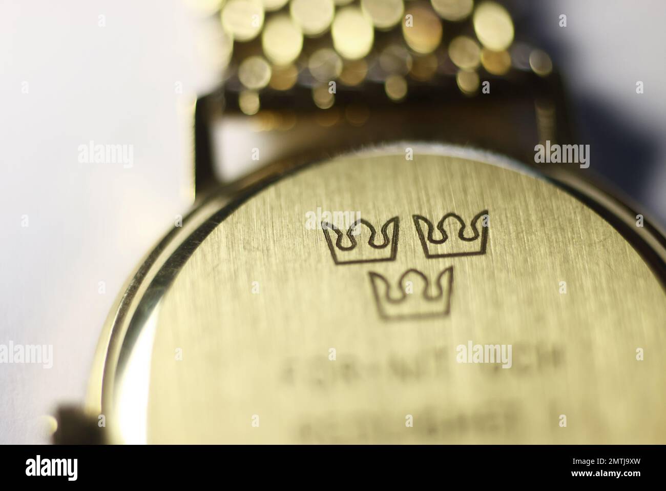 Tissot goldwatch, received by a Swedish civil servant for long and ...