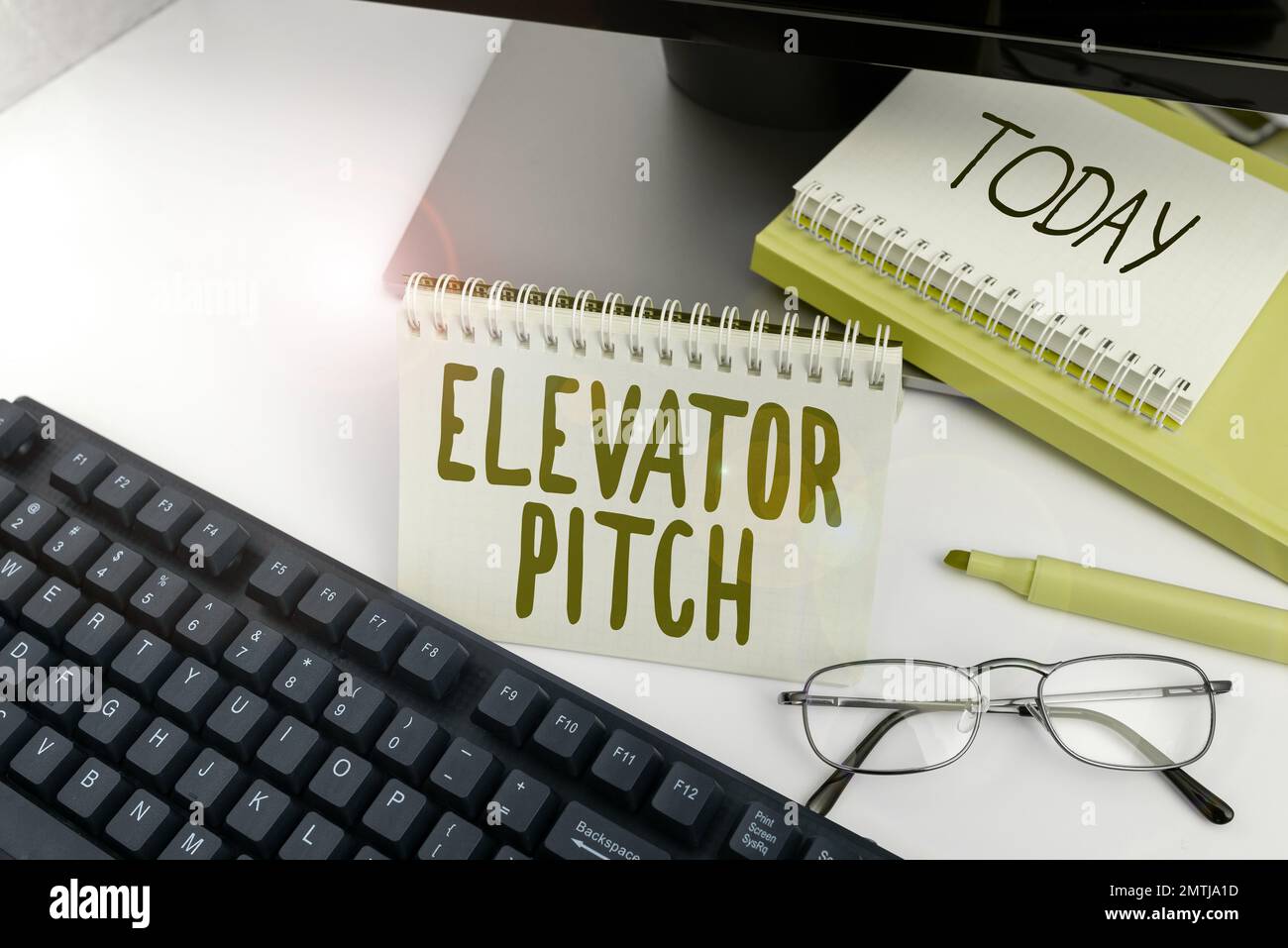Handwriting text Elevator Pitch. Business showcase A persuasive sales ...