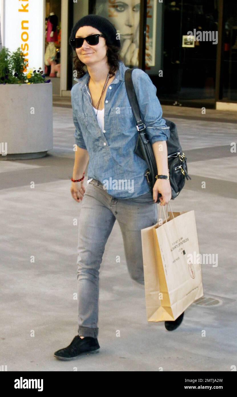 EXCLUSIVE!! Actress Sara Gilbert waves while out for a shopping trip on ...