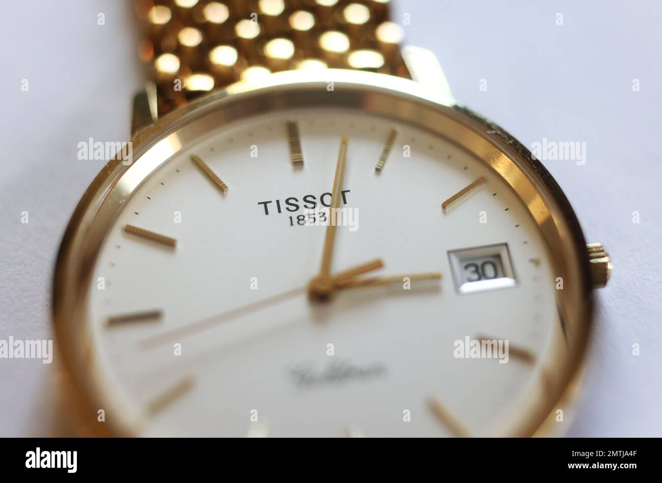 Tissot goldwatch, received by a Swedish civil servant for long and ...