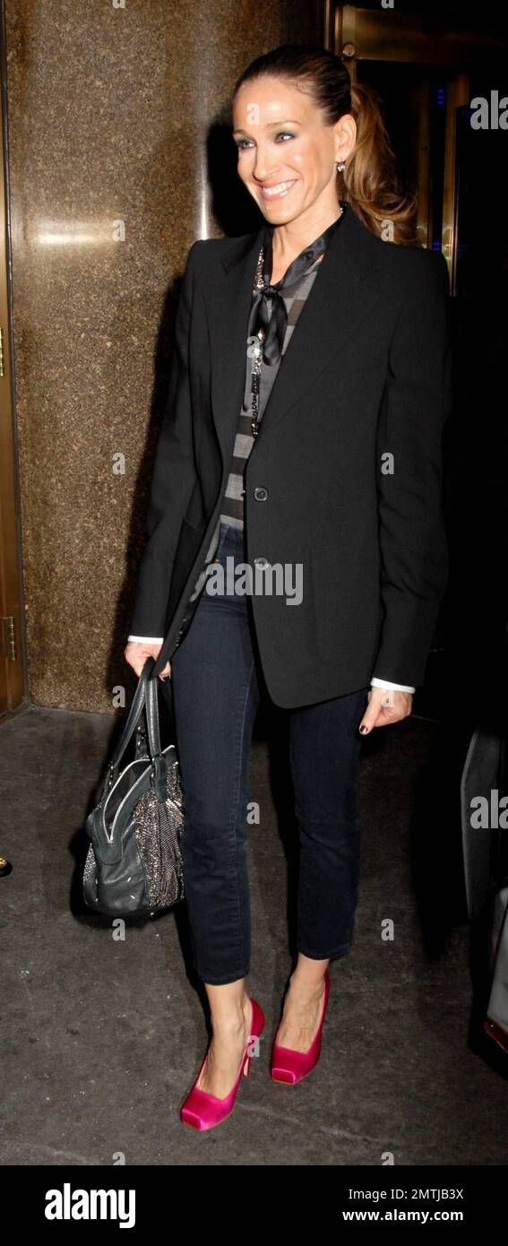 Sarah Jessica Parker at the "Late Night with Conan O'Brien" studios ...