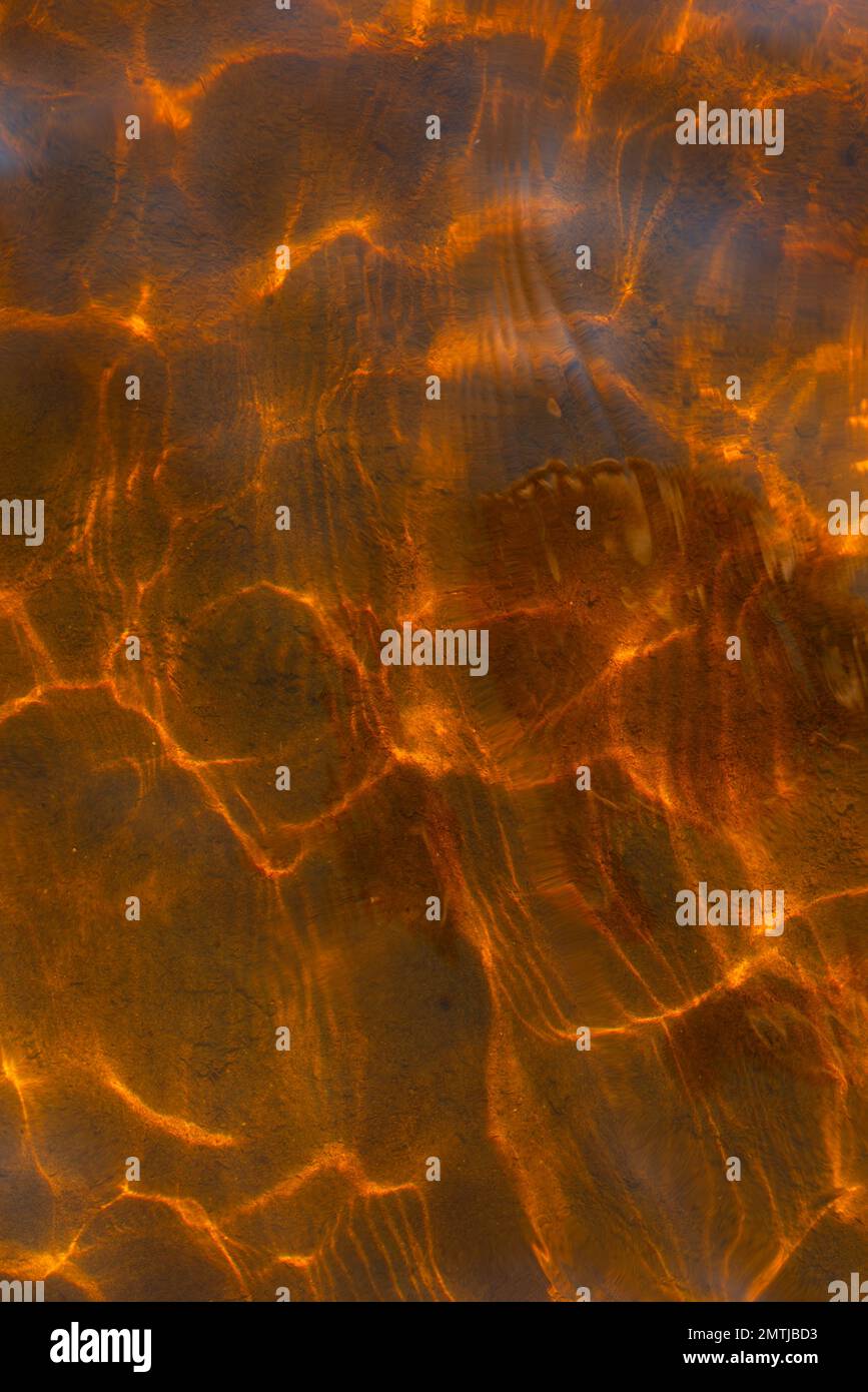 Photo of a clean water surface of the movement of waves and the ...