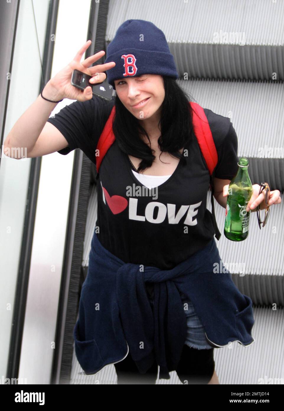 EXCLUSIVE!! Comedian Sarah Silverman wears an "I Heart Love" t shirt as ...