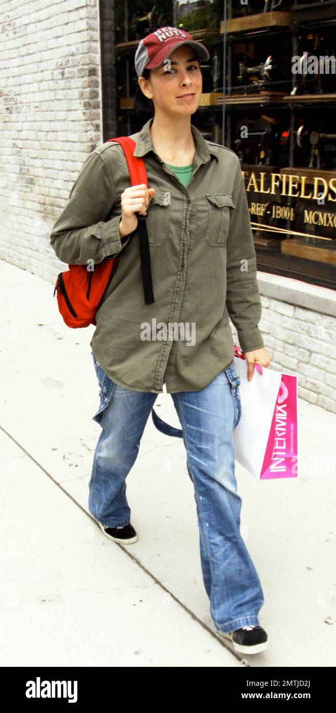 Sarah Silverman stops in for some shopping at Intermix during a day out ...