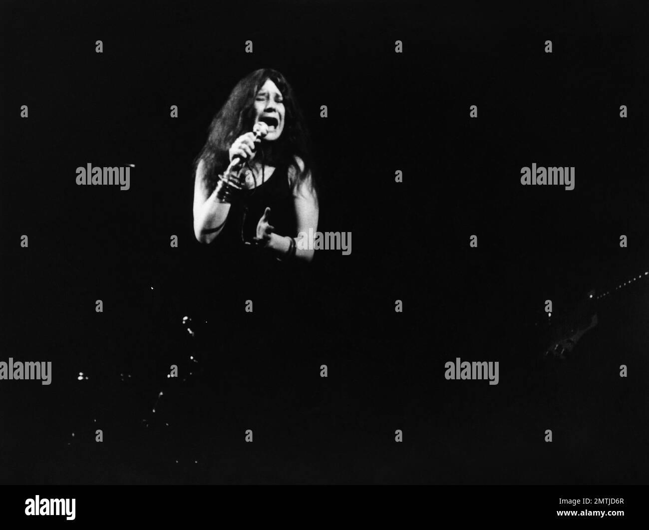 FILE - This 1969 file photo shows folk-rock singer Janis Joplin during ...