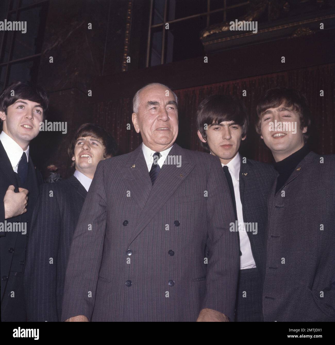 Sir Eric Harrison, high commissioner for Australia, front, center, is ...