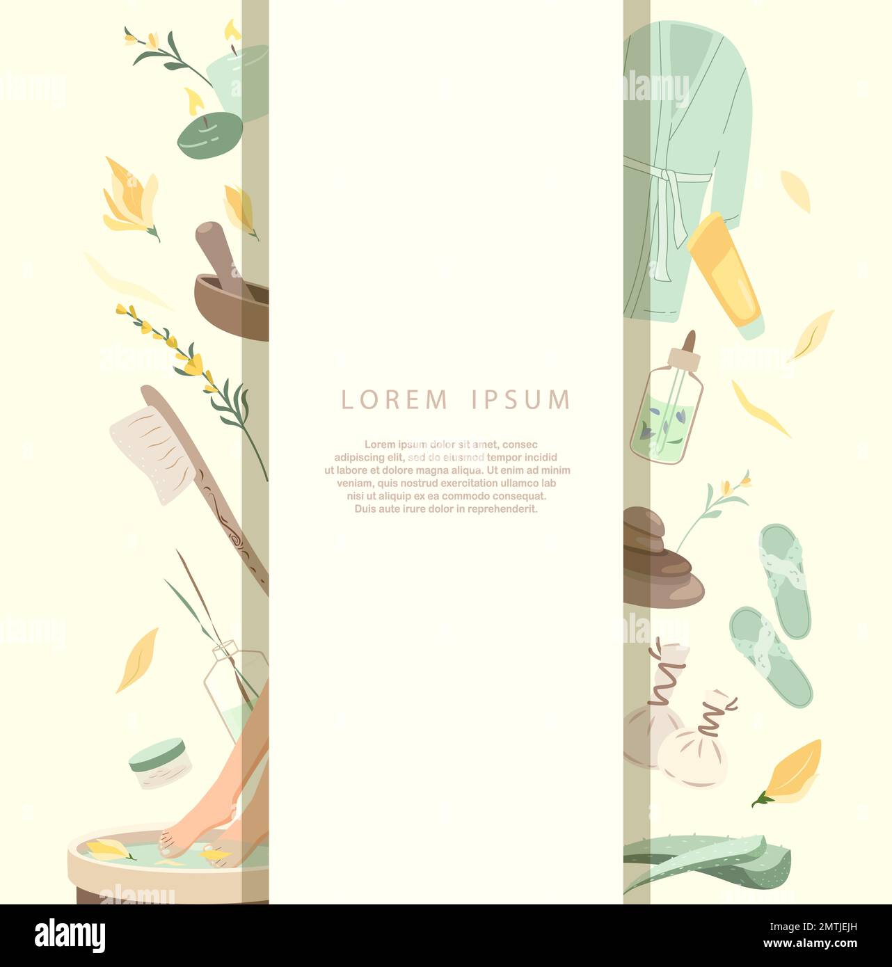 Spa Welness Center Advertising banner,Sale poster.Herbal Treatment ...