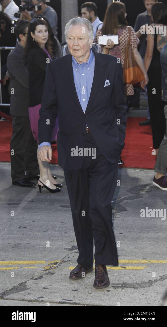 Jon Voight arrives at the Los Angeles premiere of "Savages" held at the ...