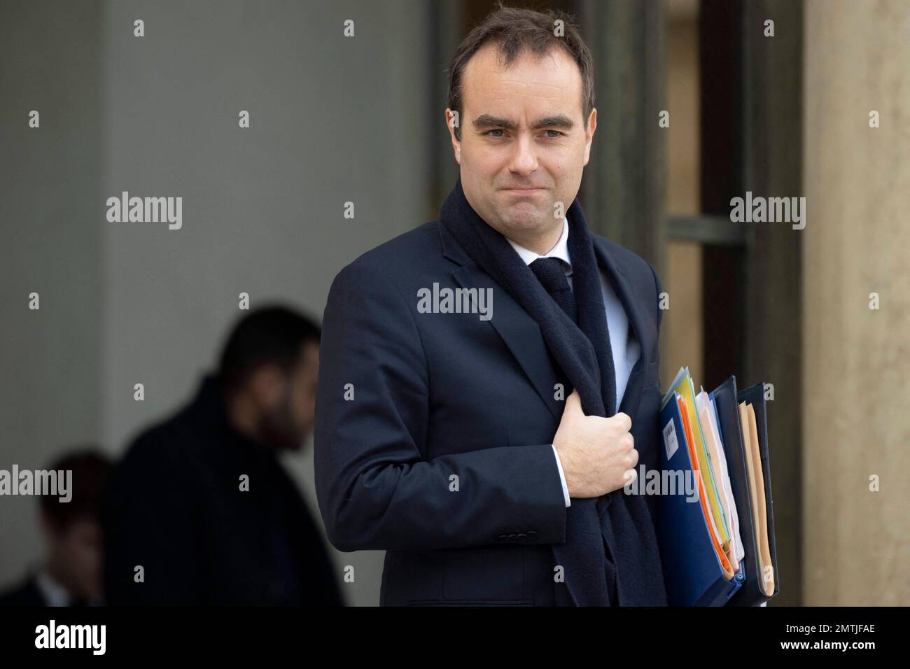 Army Minister Sebastien Le Cornu after the weekly cabinet meeting in ...