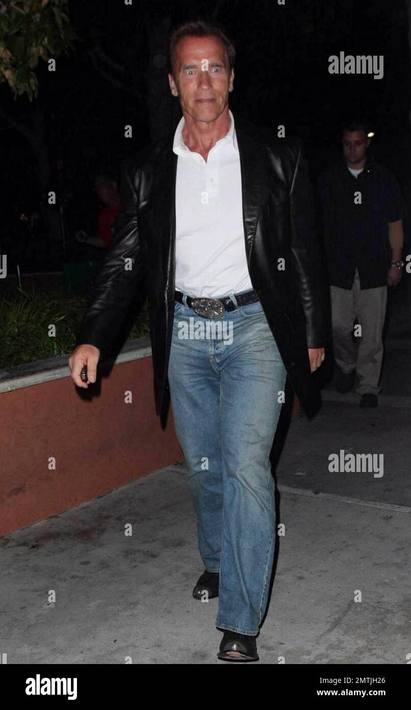 - Arnold Schwarzenegger and wife Maria Shriver enjoy a couple's dinner ...