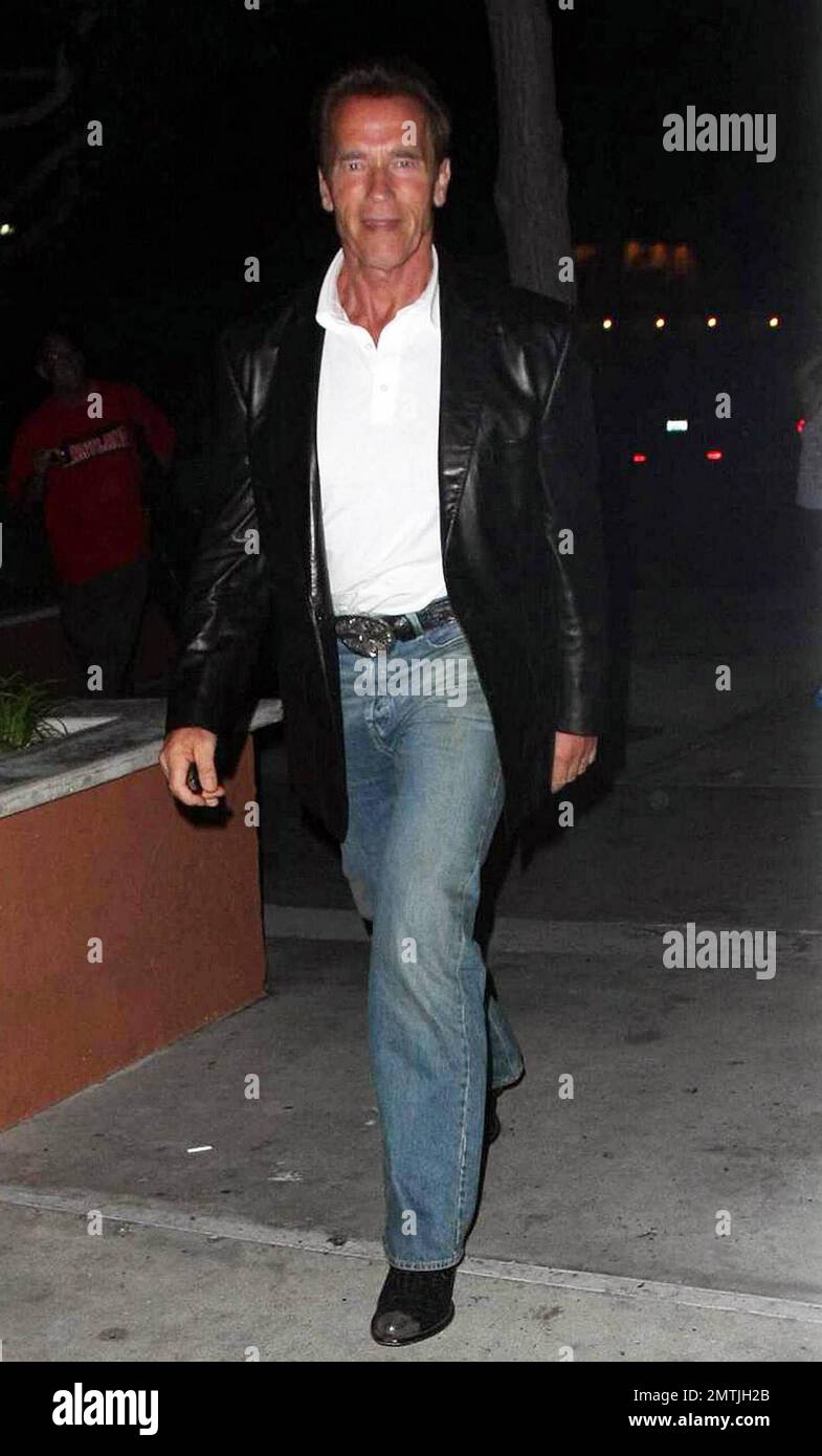 - Arnold Schwarzenegger and wife Maria Shriver enjoy a couple's dinner ...