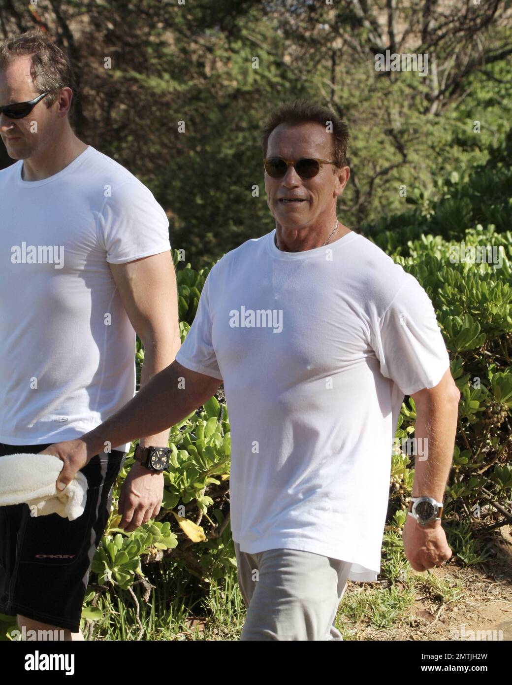 Ex-California Governor Arnold Schwarzenegger makes time for fitness by ...