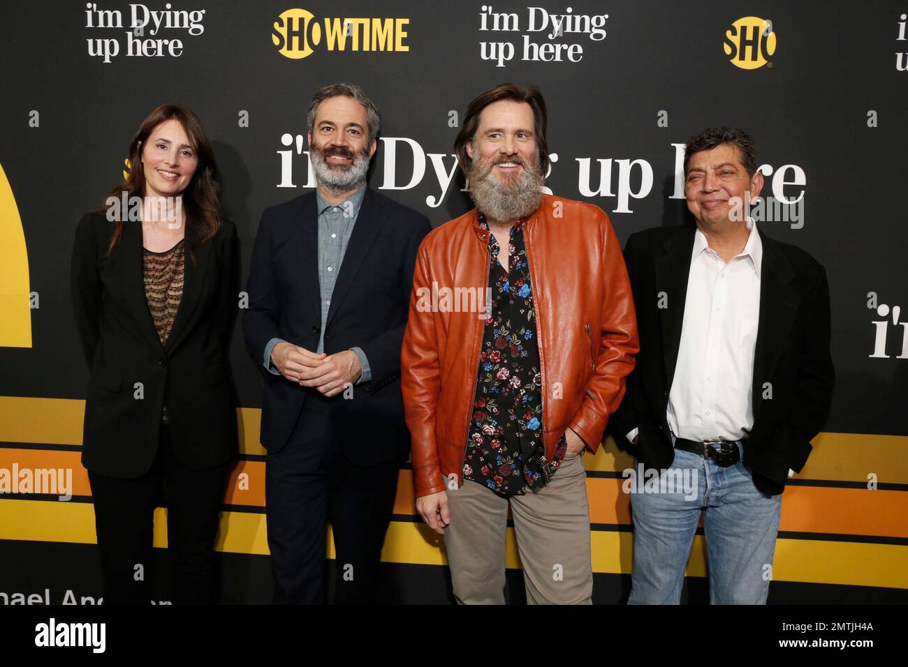 Executive producers, Christina Wayne, from left, Michael Aguilar, Jim ...