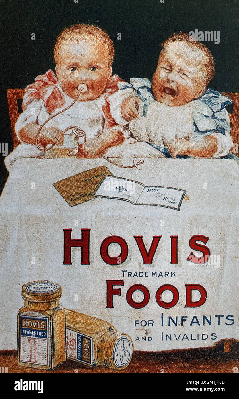 HOVIS FOOD FOR INFANTS advert 1890 Stock Photo - Alamy