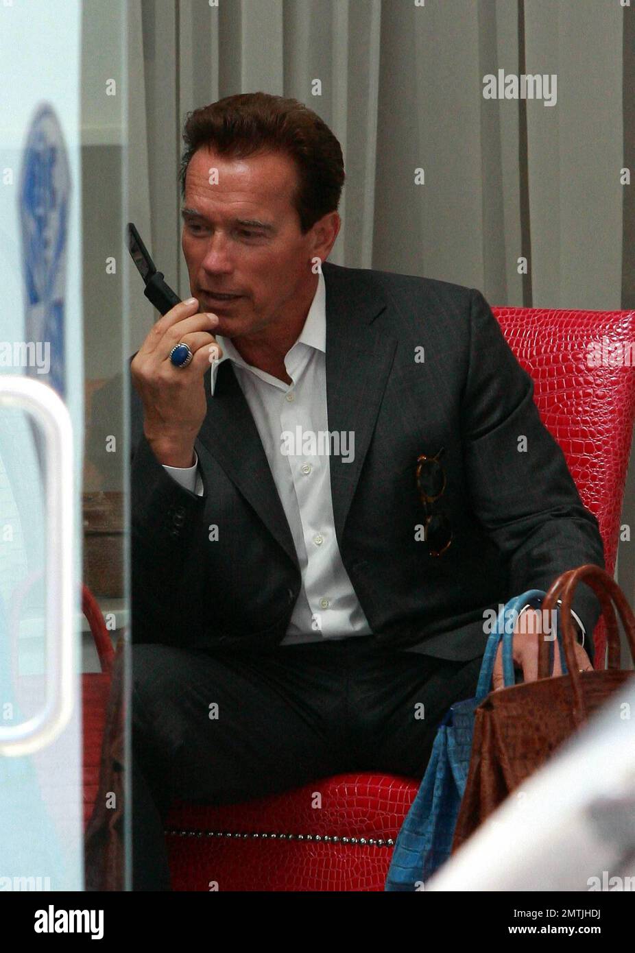 EXCLUSIVE!! California Governor and actor Arnold Schwarzenegger gets in ...