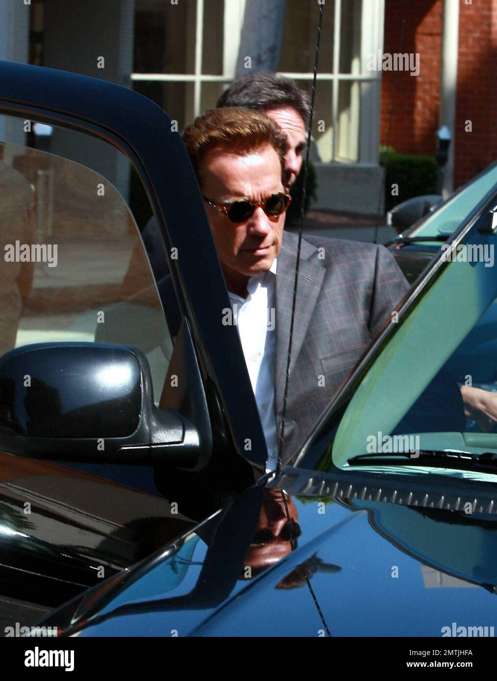 EXCLUSIVE!! California Governor and actor Arnold Schwarzenegger gets in ...