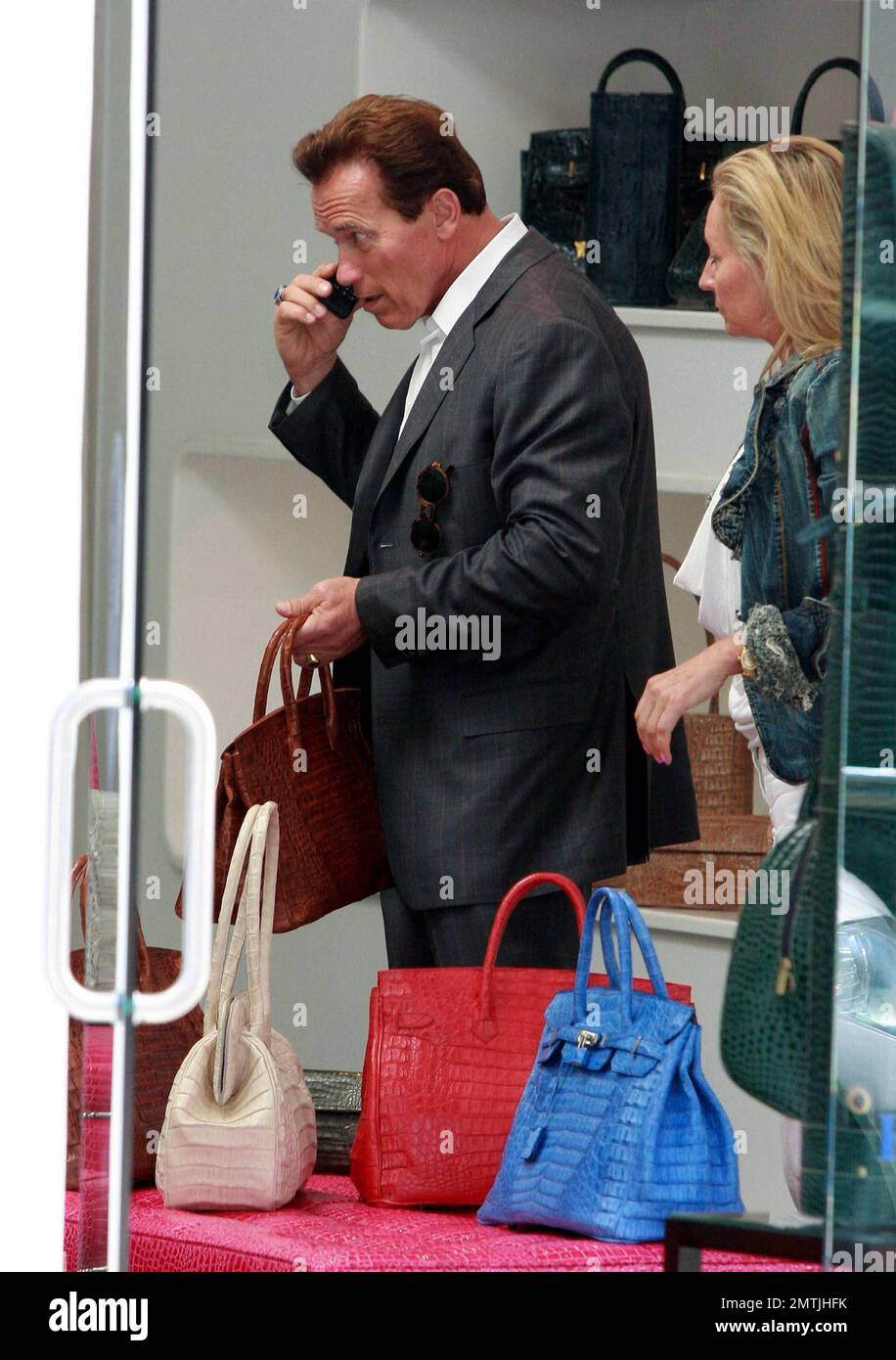 EXCLUSIVE!! California Governor and actor Arnold Schwarzenegger gets in ...