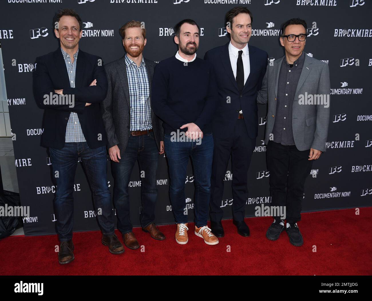 Seth Meyers, from left, executive producer/director Alexander Buono ...