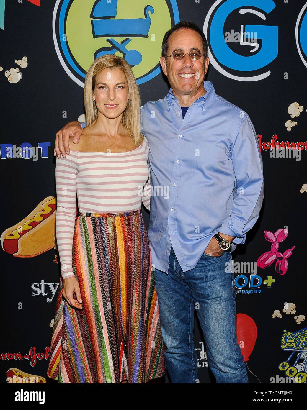 Jessica Seinfeld, left, and Jerry Seinfeld attend the GOOD+ Foundation ...