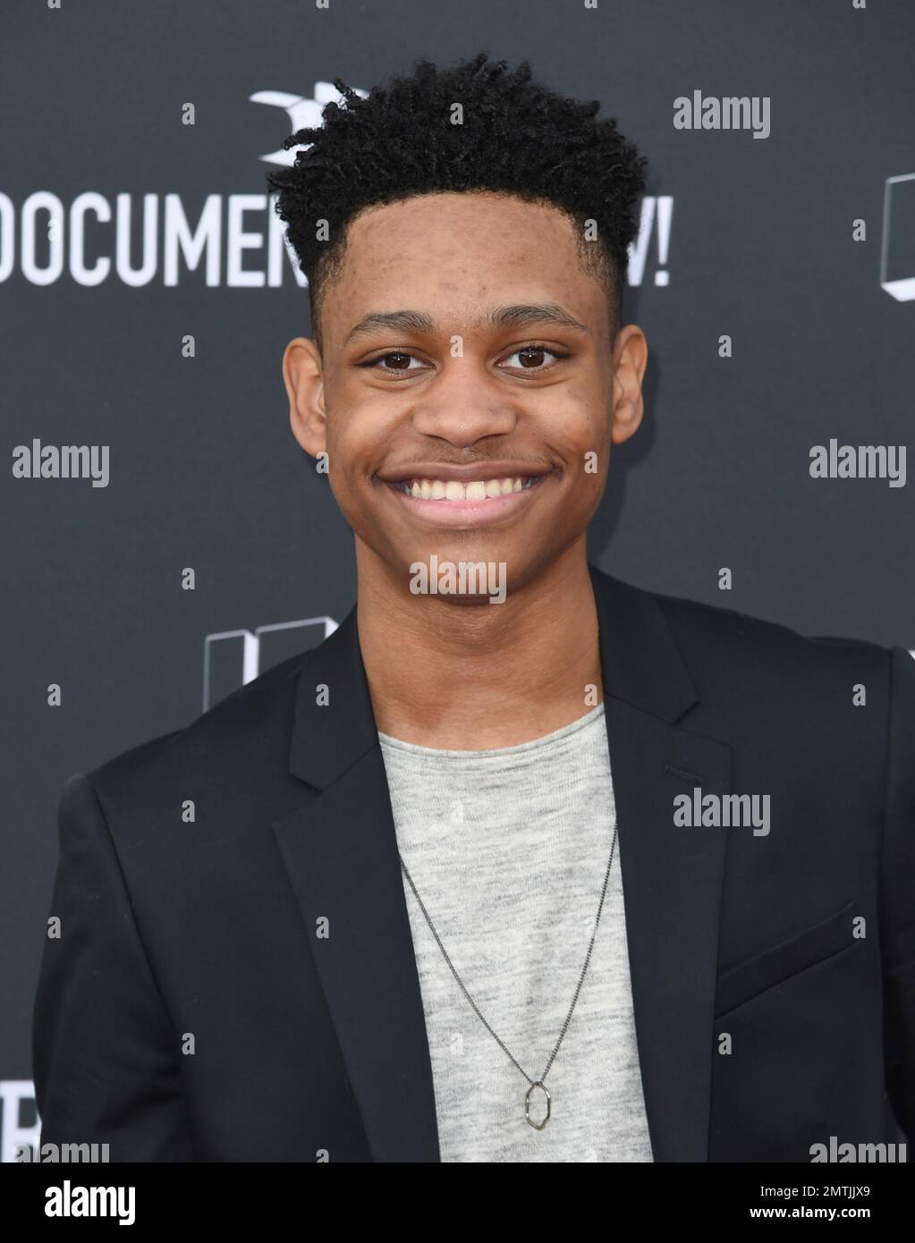 Tyrel Jackson Williams arrives at the "Brockmire" and "Documentary Now ...