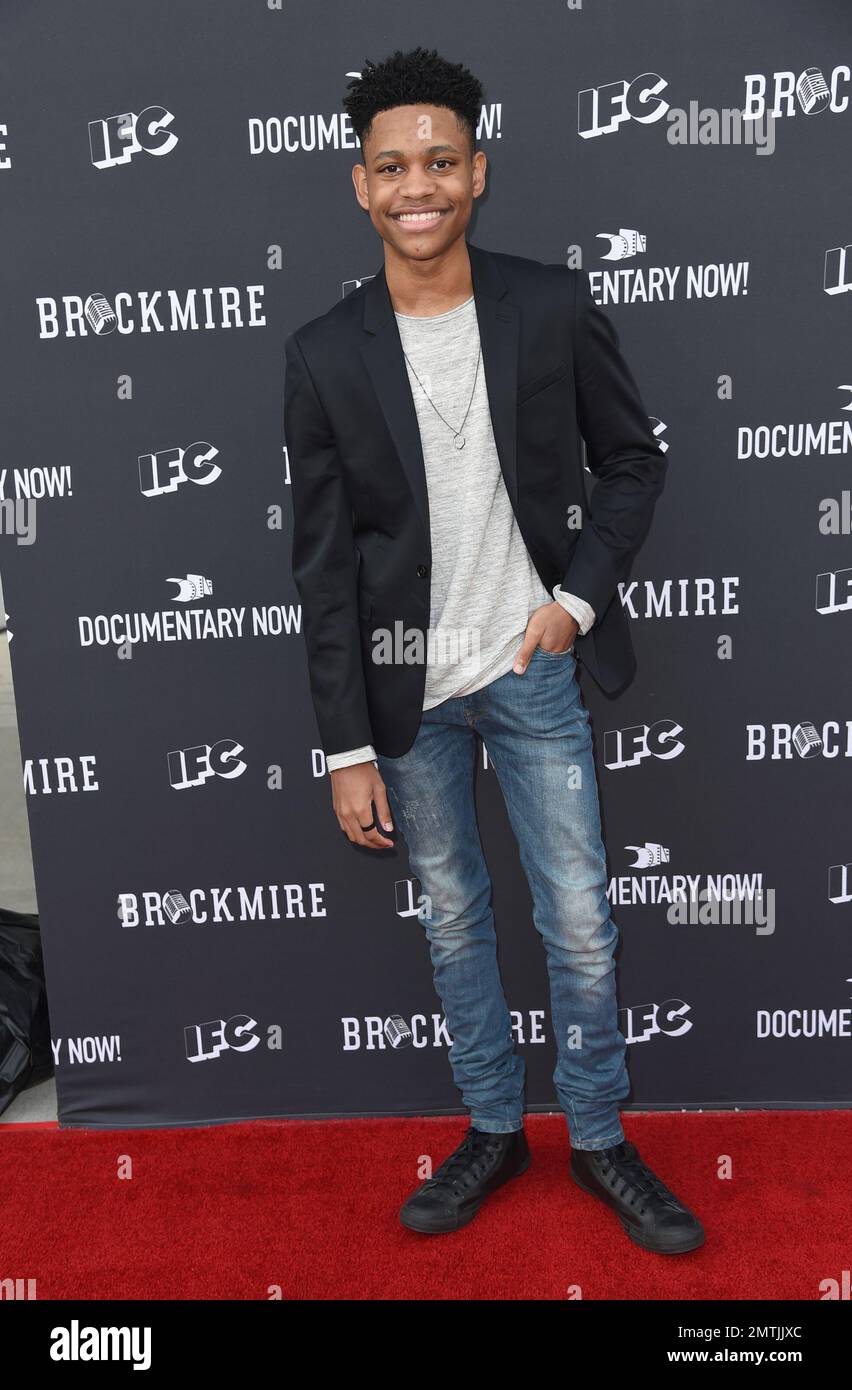 Tyrel Jackson Williams arrives at the "Brockmire" and "Documentary Now ...