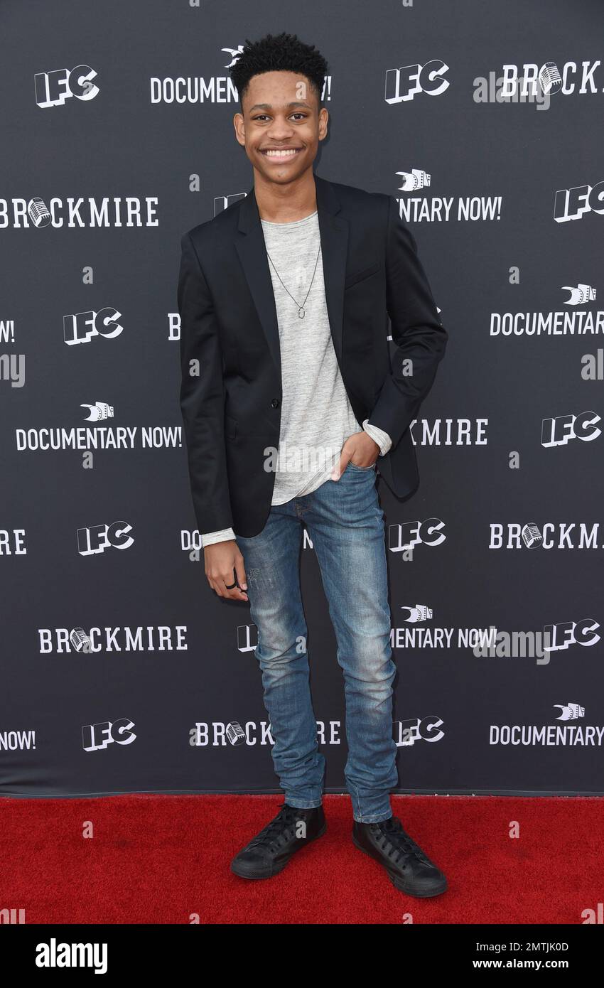 Tyrel Jackson Williams arrives at the "Brockmire" and "Documentary Now ...