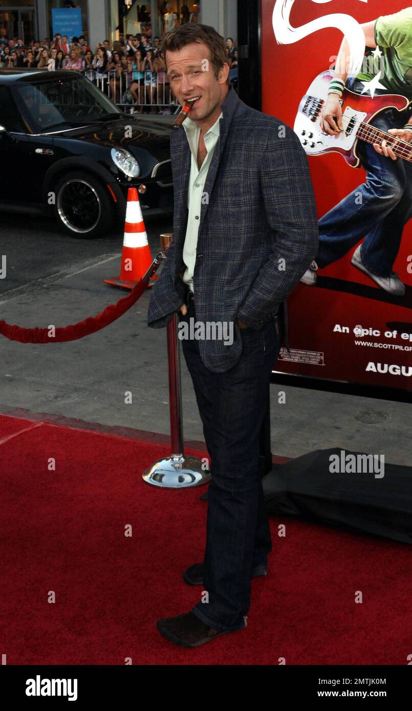 Actor Thomas Jane arrives at the "Scott Pilgrim vs the World" Premiere ...