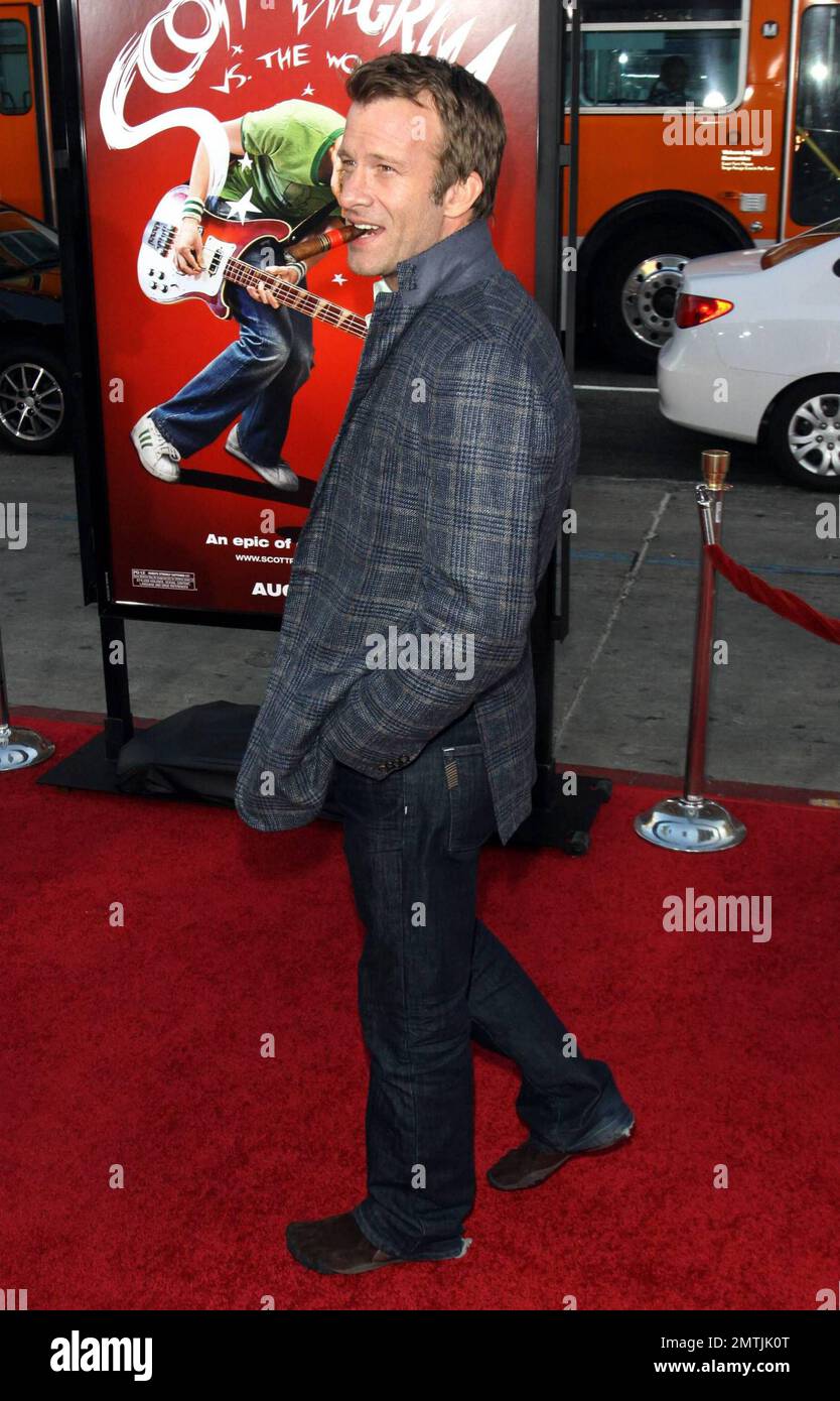 Actor Thomas Jane arrives at the "Scott Pilgrim vs the World" Premiere ...