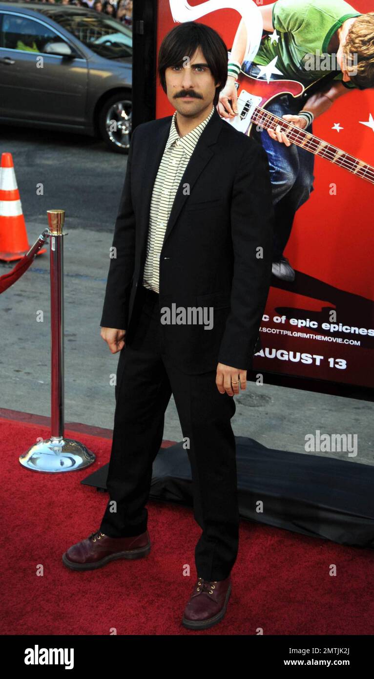 Actor Jason Schwartzman arrives at the "Scott Pilgrim vs the World ...