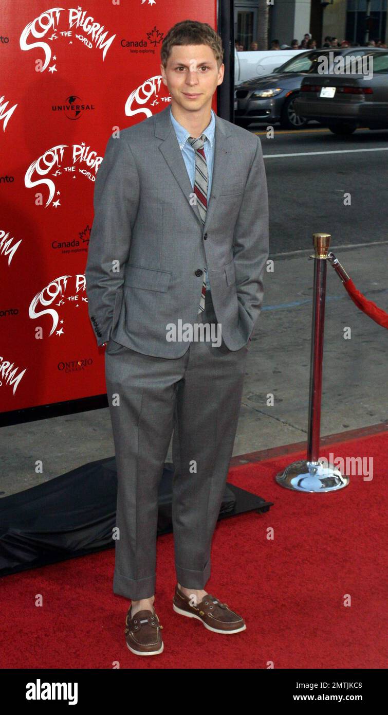 Actor Michael Cera arrives at the "Scott Pilgrim vs the World" Premiere ...