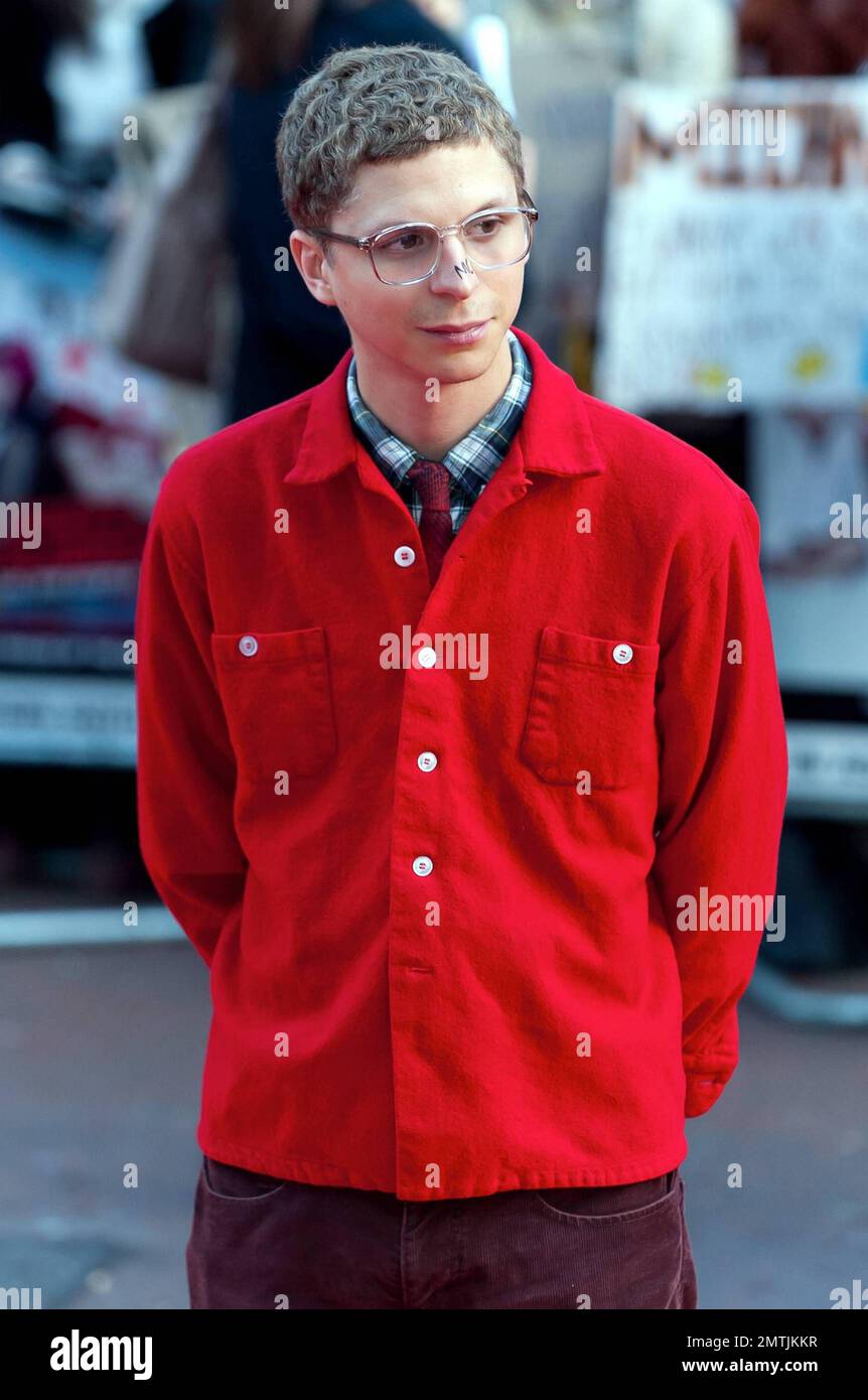 Michael Cera sports MC written in marker on his nose as he appears at ...