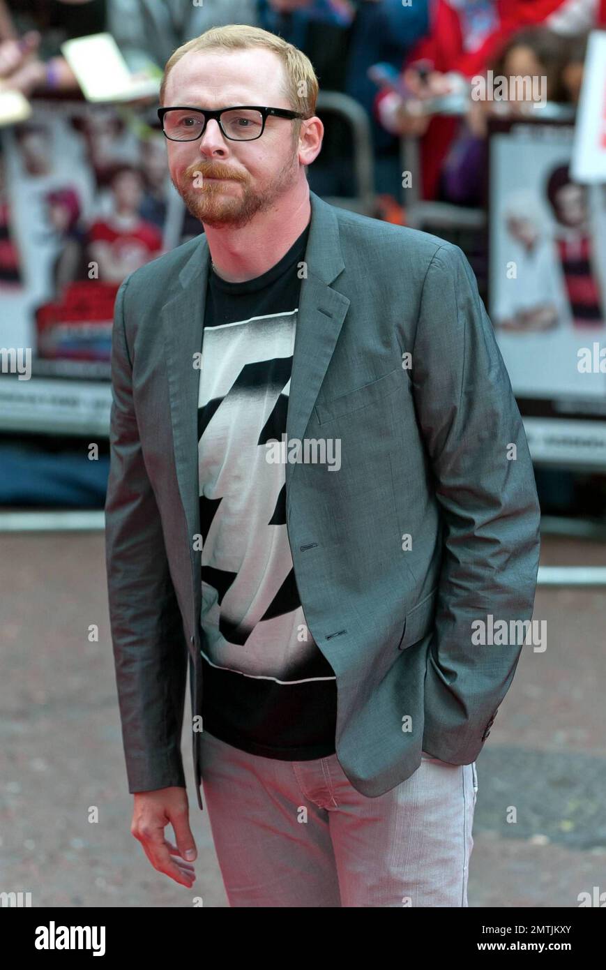 Simon Pegg appears at the European premiere of "Scott Pilgrim vs The ...